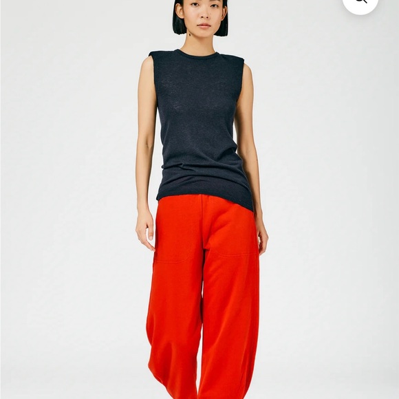 Tibi | Pants & Jumpsuits | Nwt Tibi Calder Sweatpants Red Xs Regular ...